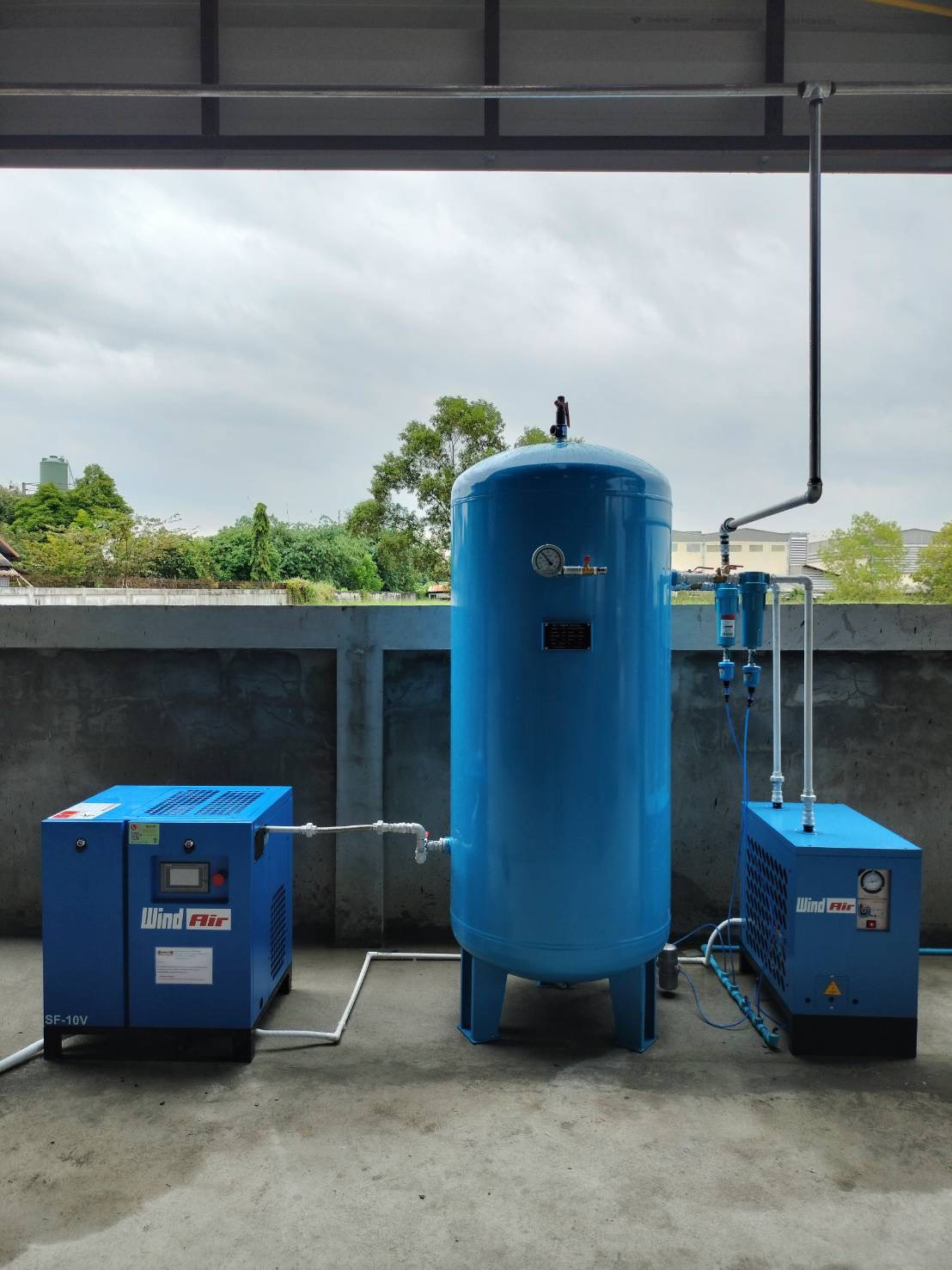 ผลงานติดตั้งหน้างาน สามโคก ปทุมธานี - Wind Air by SNCH